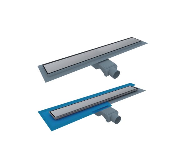 Rotating P-trap Shower Drain Channel with Skirted Insulation Tape | 33 ...