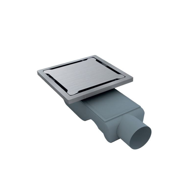 S Siphon Shower Drain Stainless Frame and Grill, Dry Anti-Odour - P ...