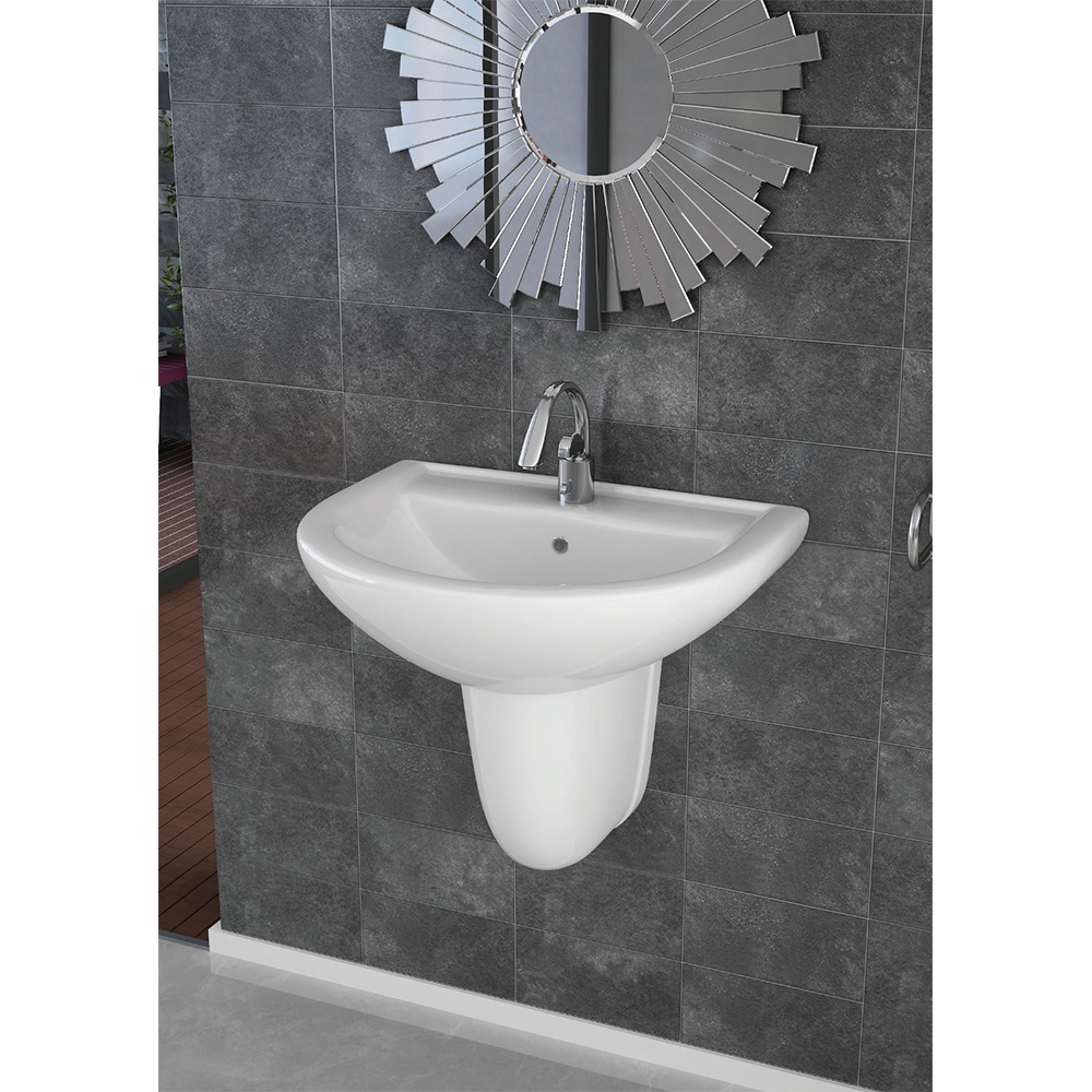 Half Leg Wash Basin - Lavella Turkey Sanitary Ware Manufacturer